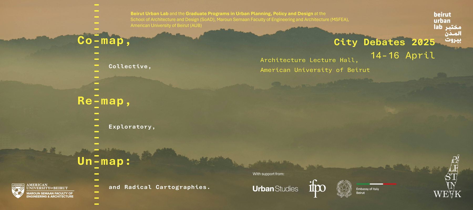 Beirut Urban Lab - City Debates 2025: Co-map, Re-map, Un-map